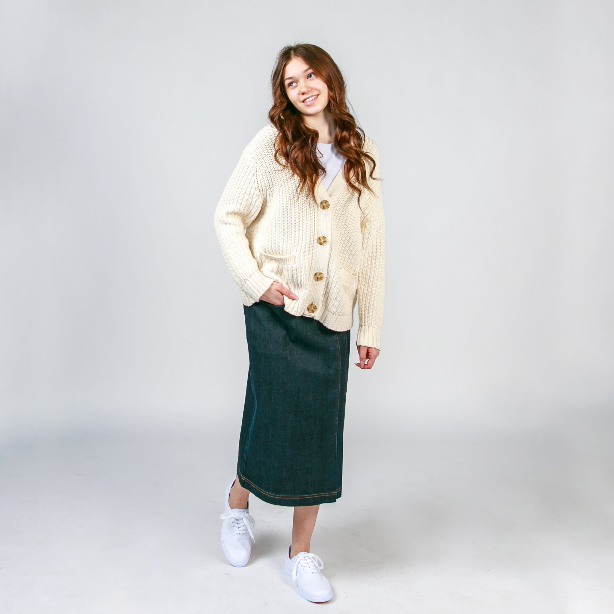 Annie Dark Denim Skirt – newCreation Apparel